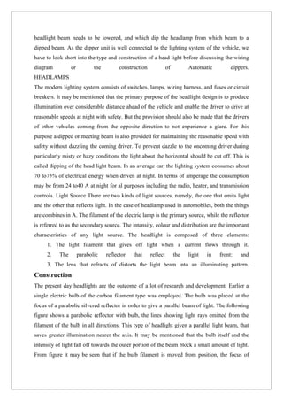 AUTOMATIC HEAD LIGHT DIMMERS | DOCX