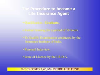 Lic agents recruitment training procedure | PPSX