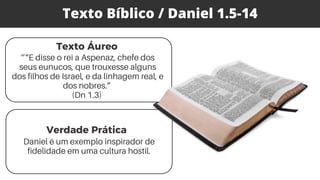 Lição 1 Jovens estudo do livro Daniel | PDF