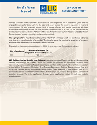 LIC OF INDIA Corporate Profile 2015 2016 | PDF