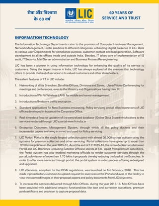 LIC OF INDIA Corporate Profile 2015 2016 | PDF