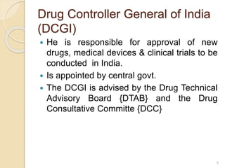 Pharmaceutical Licecnsing authorites of india | PPTX