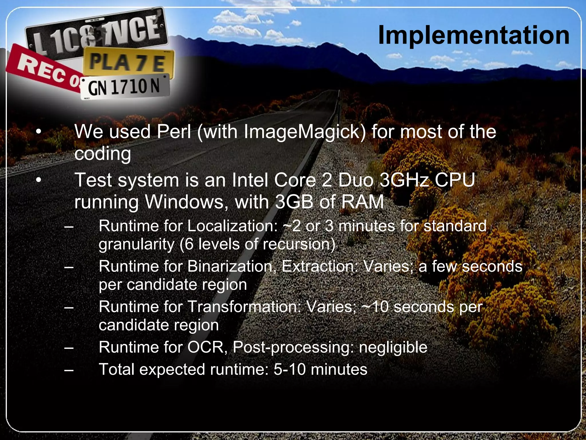 License Plate Recognition | PPT