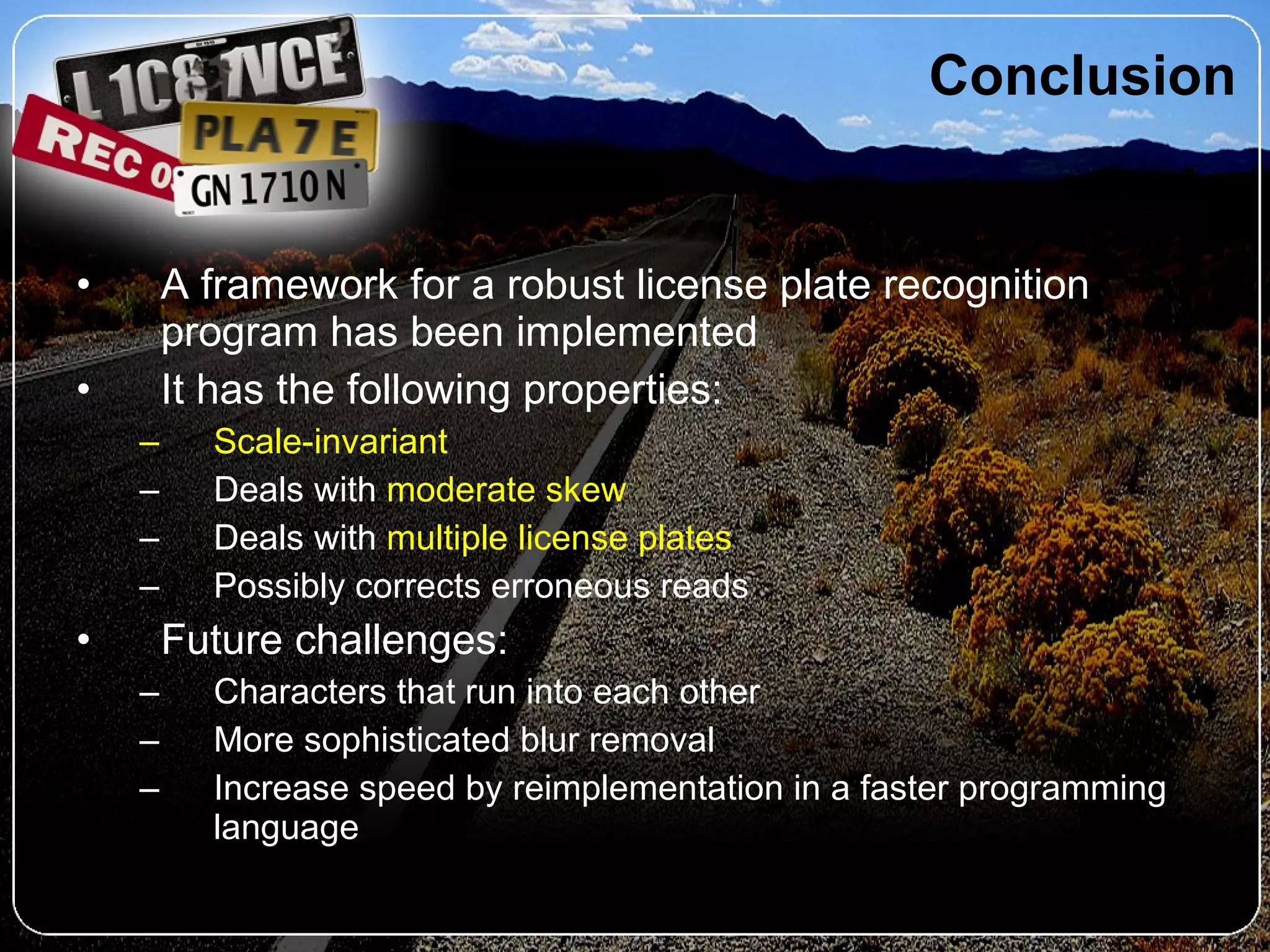 License Plate Recognition | PPT