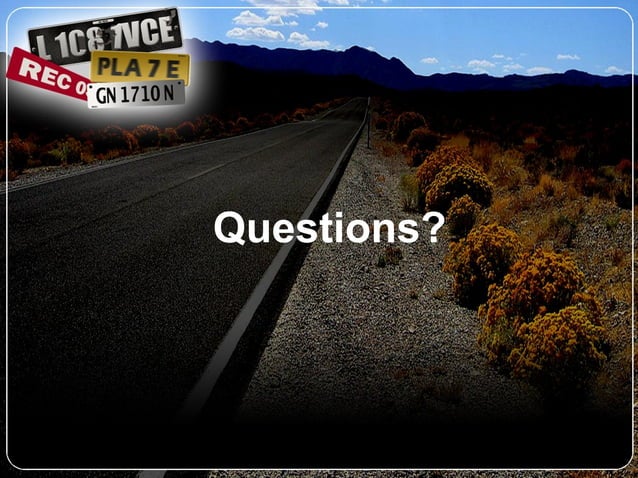 License Plate Recognition | PPT