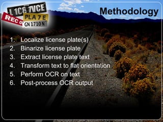 License Plate Recognition | PPT