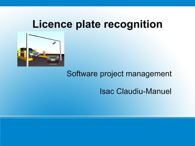 Licence plate recognition | PPT