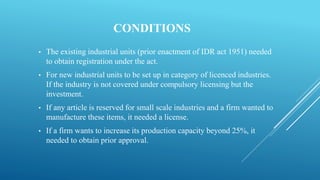 Licence Permit Raj 1947-1990 | PPTX