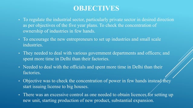 Licence Permit Raj 1947-1990 | PPTX