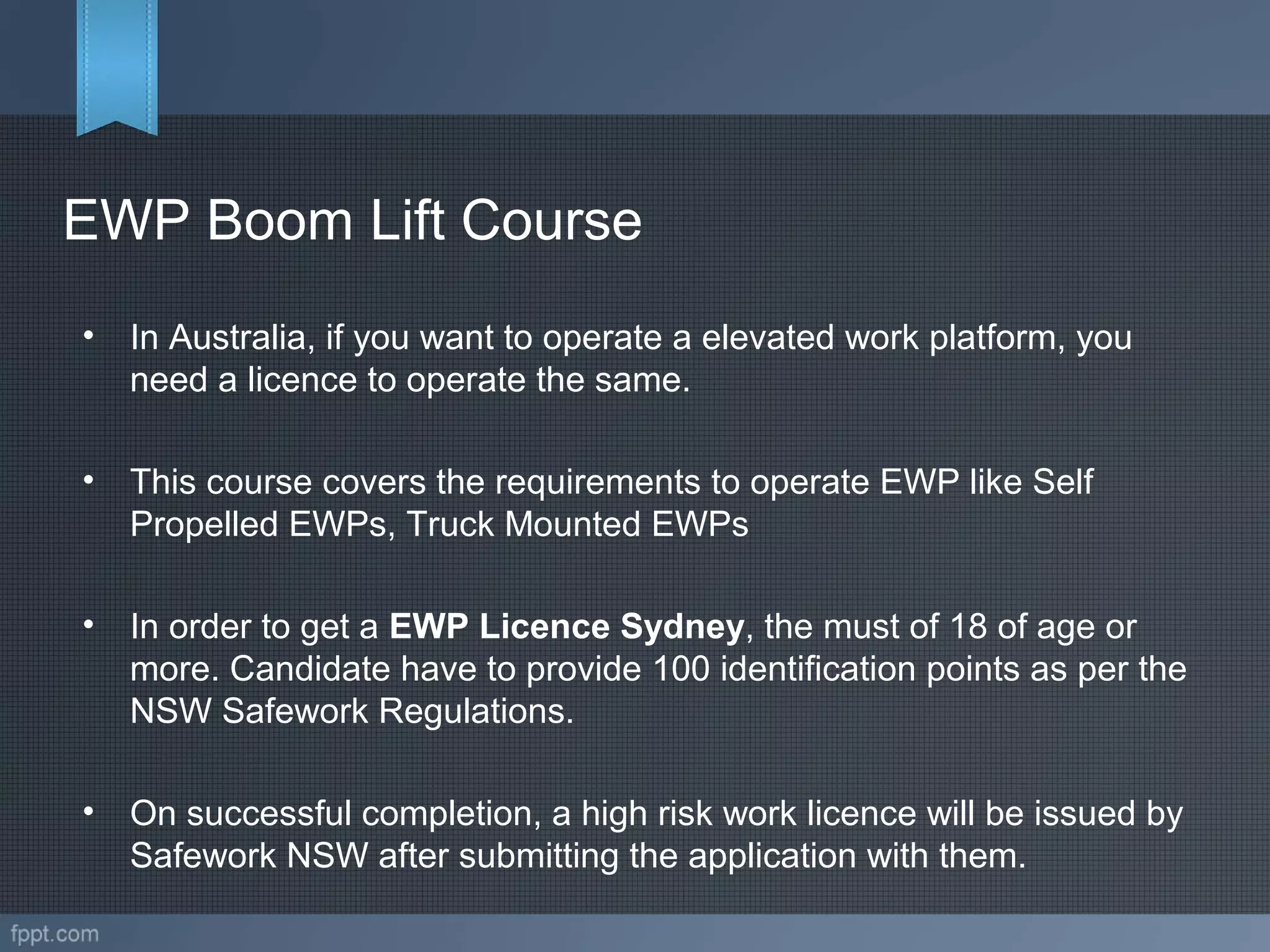 Licences for high risk work | PPT