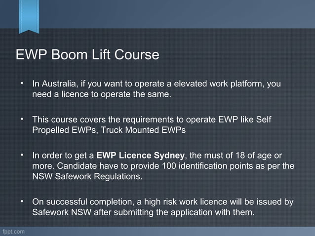 Licences for high risk work | PPT