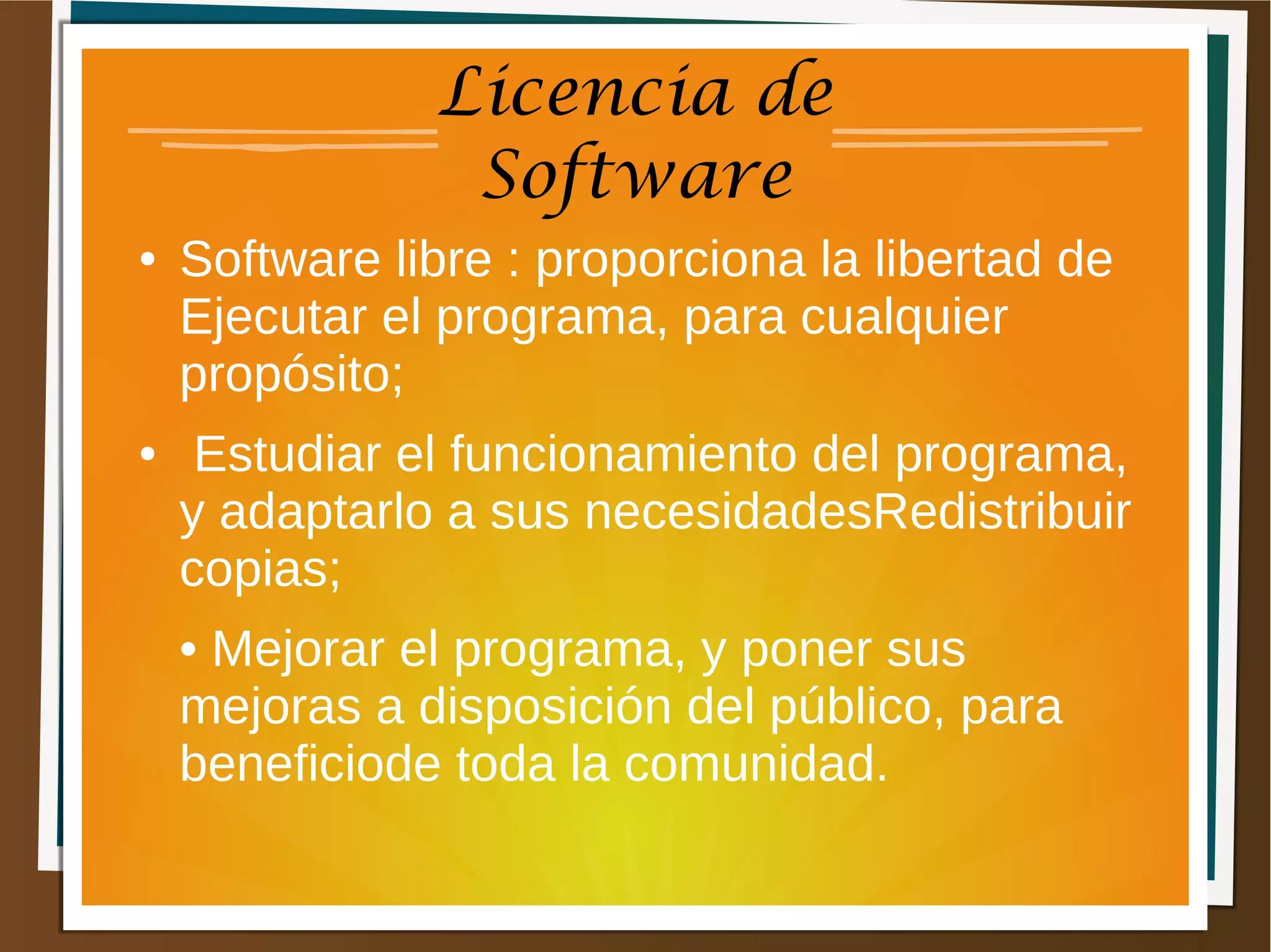 Licencia de Software | ODP