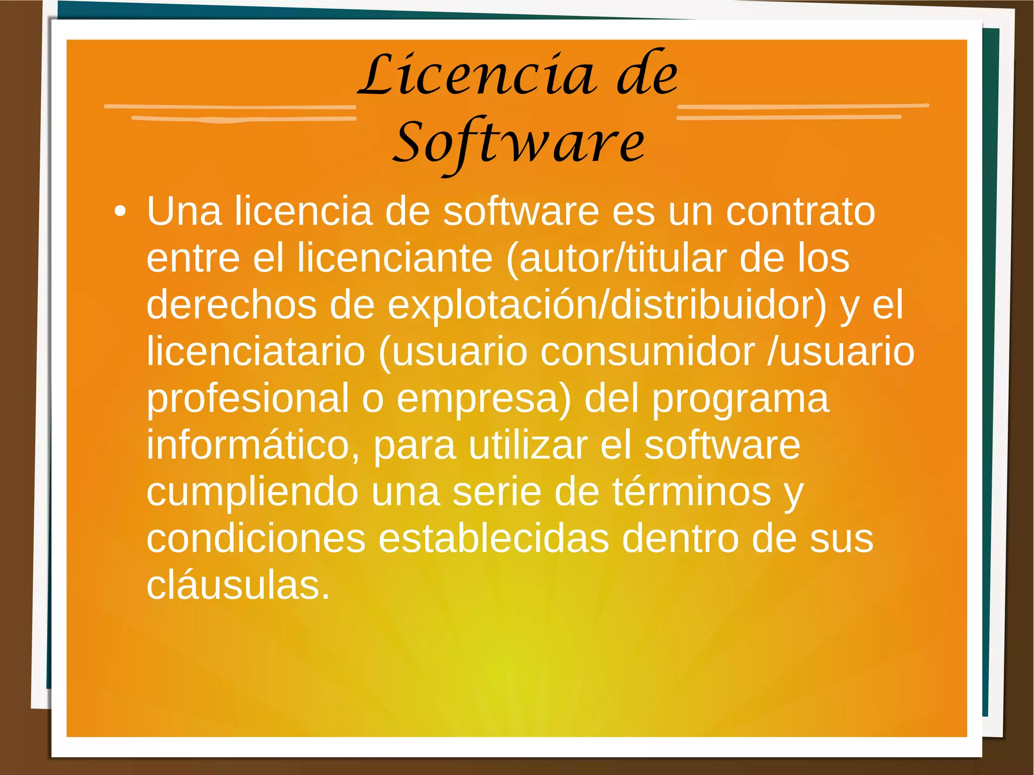 Licencia de Software | ODP
