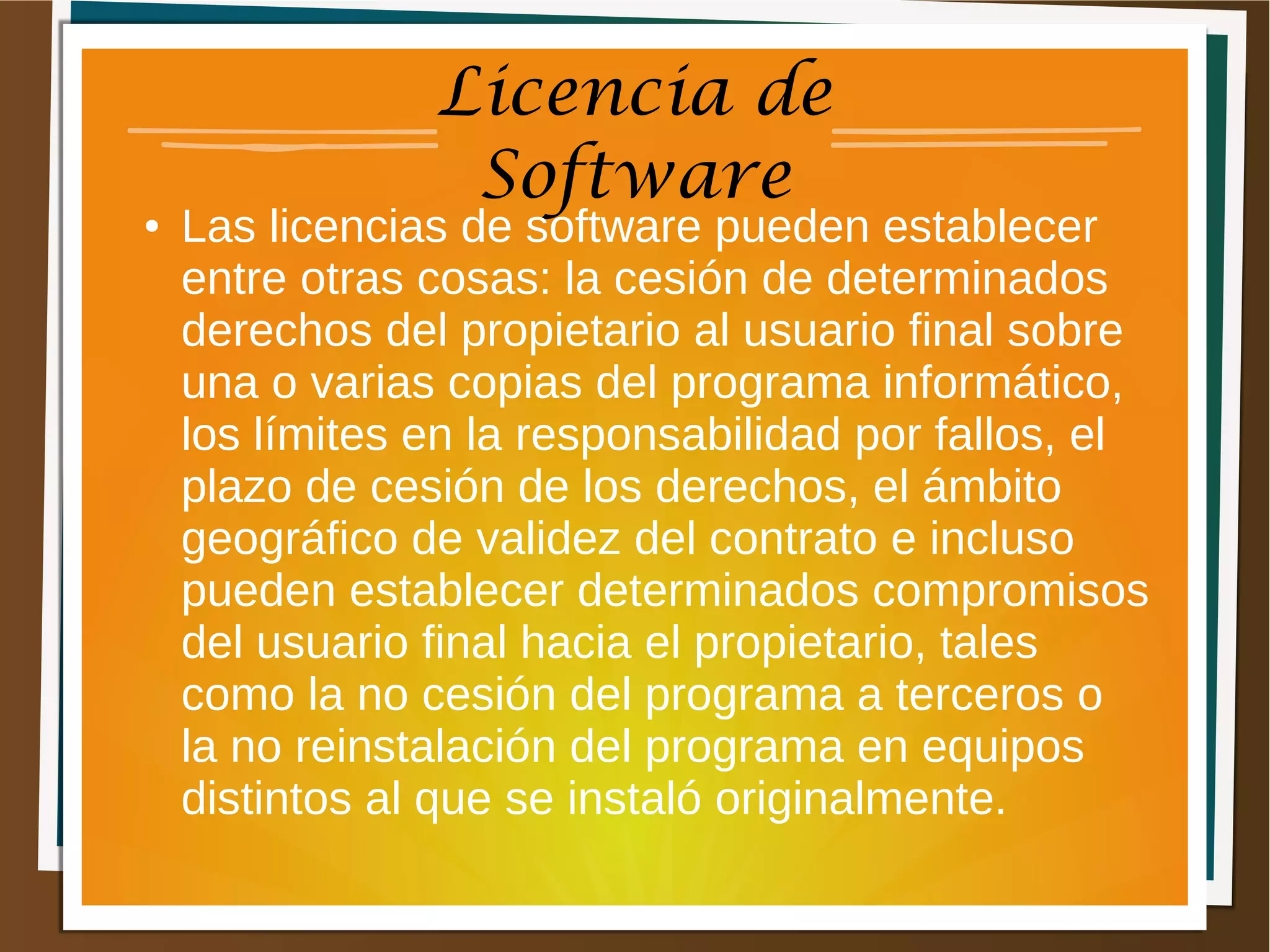 Licencia de Software | ODP