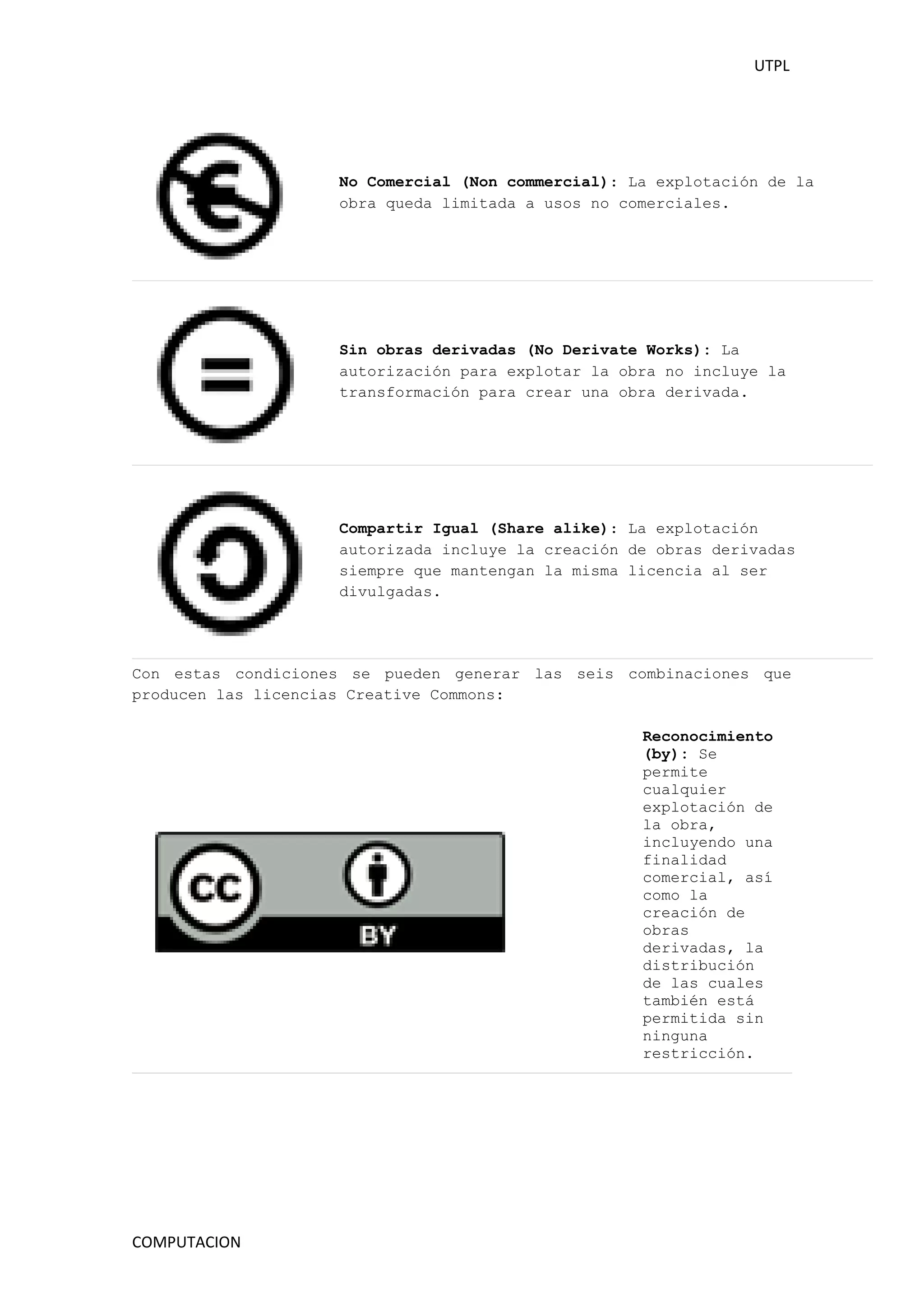 Licencia creative commons | PDF