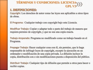 LICENCIA GPL / GNU | PPTX