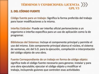 LICENCIA GPL / GNU | PPTX