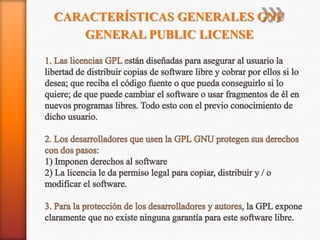 LICENCIA GPL / GNU | PPT