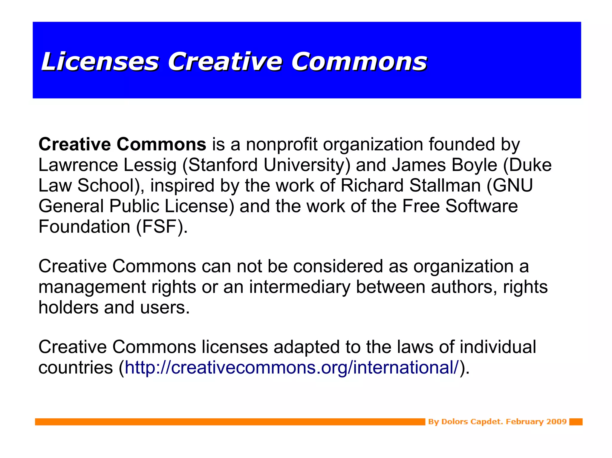 IPT692R: Creative Commons Licenses | PPT