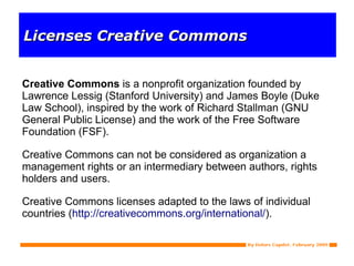 IPT692R: Creative Commons Licenses | PPT
