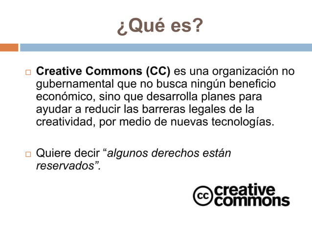 Licencias Creative Commons | PPT
