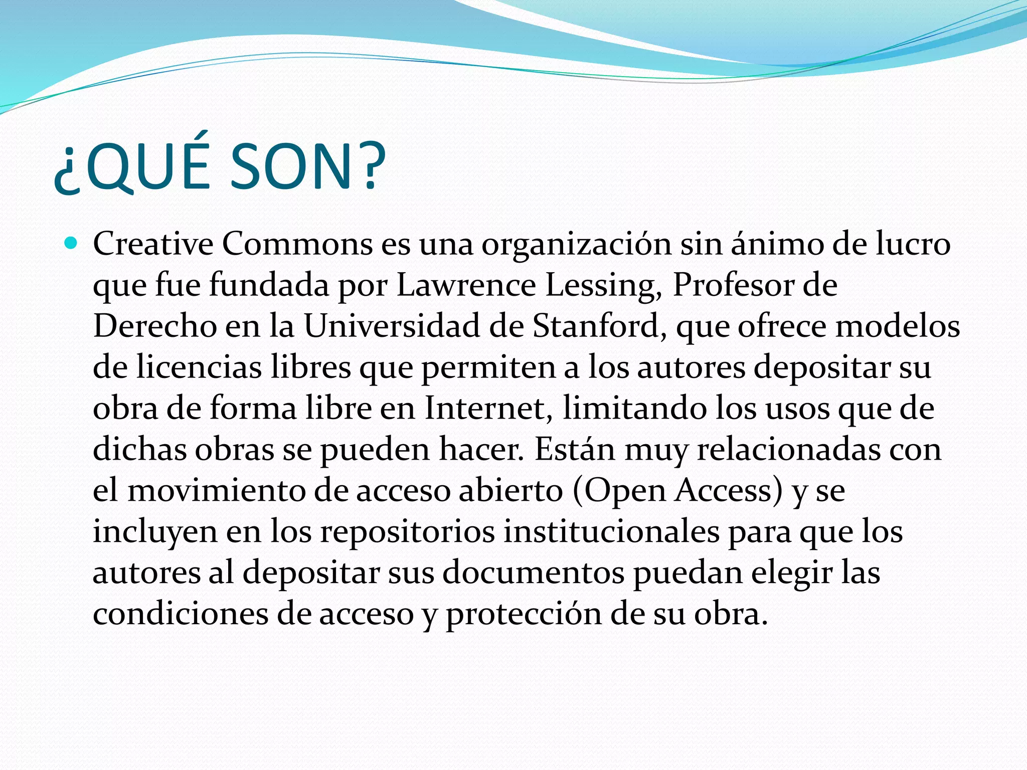 Licencias creative commons | PPTX | Desktop Publishing | Computer ...