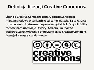Licencje creative commons. | PPT