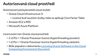 Základy licencování Oracle software | PDF