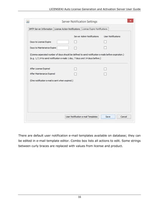 License4J Auto License Generation and Activation Server | PDF