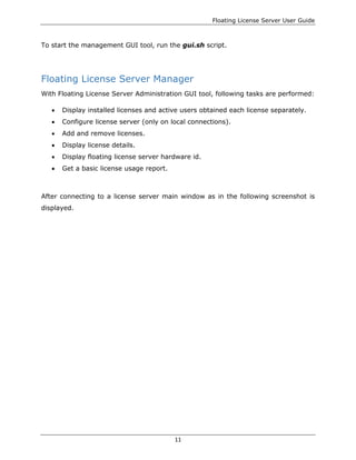 Floating License Server User Guide | PDF