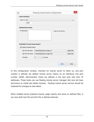 Floating License Server User Guide | PDF
