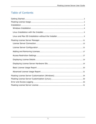 Floating License Server User Guide | PDF