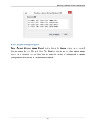 Floating License Server User Guide | PDF