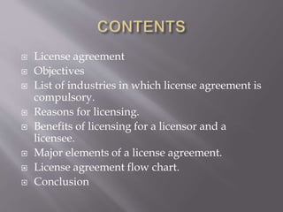 License agreement ishpal | PPTX | Business | Business and Finance