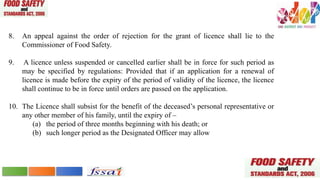 FOOD SAFETY LICENSE and registration | PPT