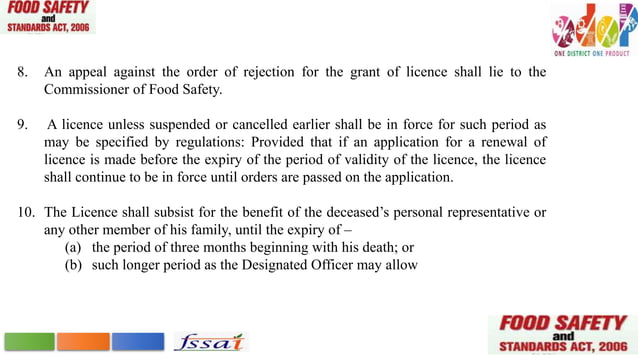 FOOD SAFETY LICENSE and registration | PPT