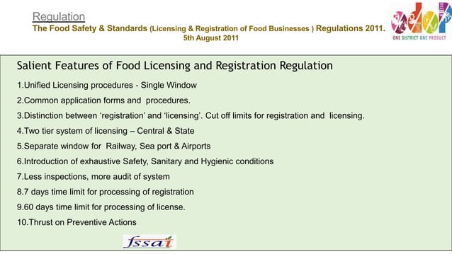 FOOD SAFETY LICENSE and registration | PPT