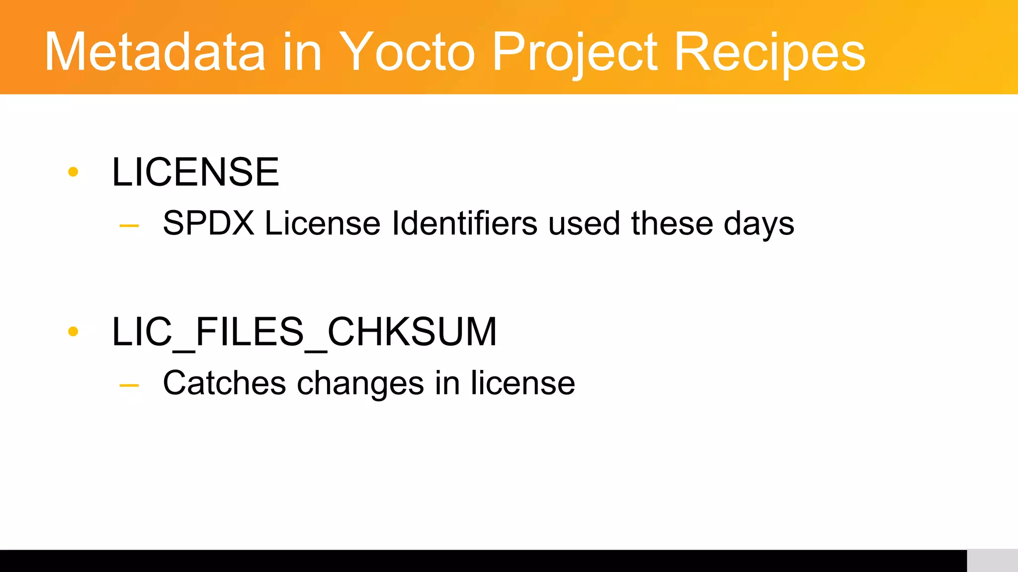 License compliance in embedded linux with the yocto project | PPTX