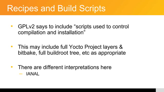 License compliance in embedded linux with the yocto project | PPTX