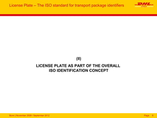 License plate the iso standard for transport package identifiers | PPT