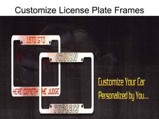 License plate frames | PPT
