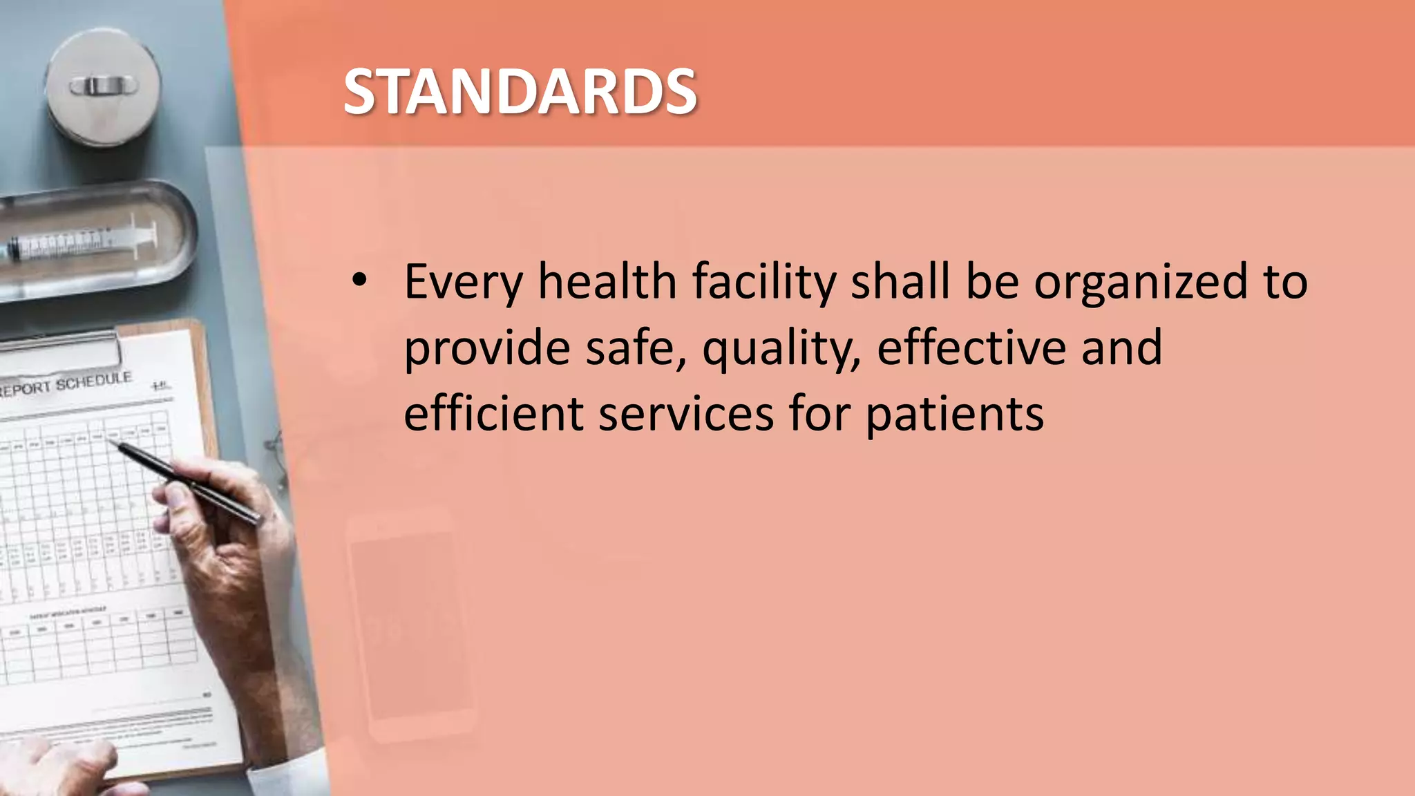 Licenses and standardization of hospitals | PPTX