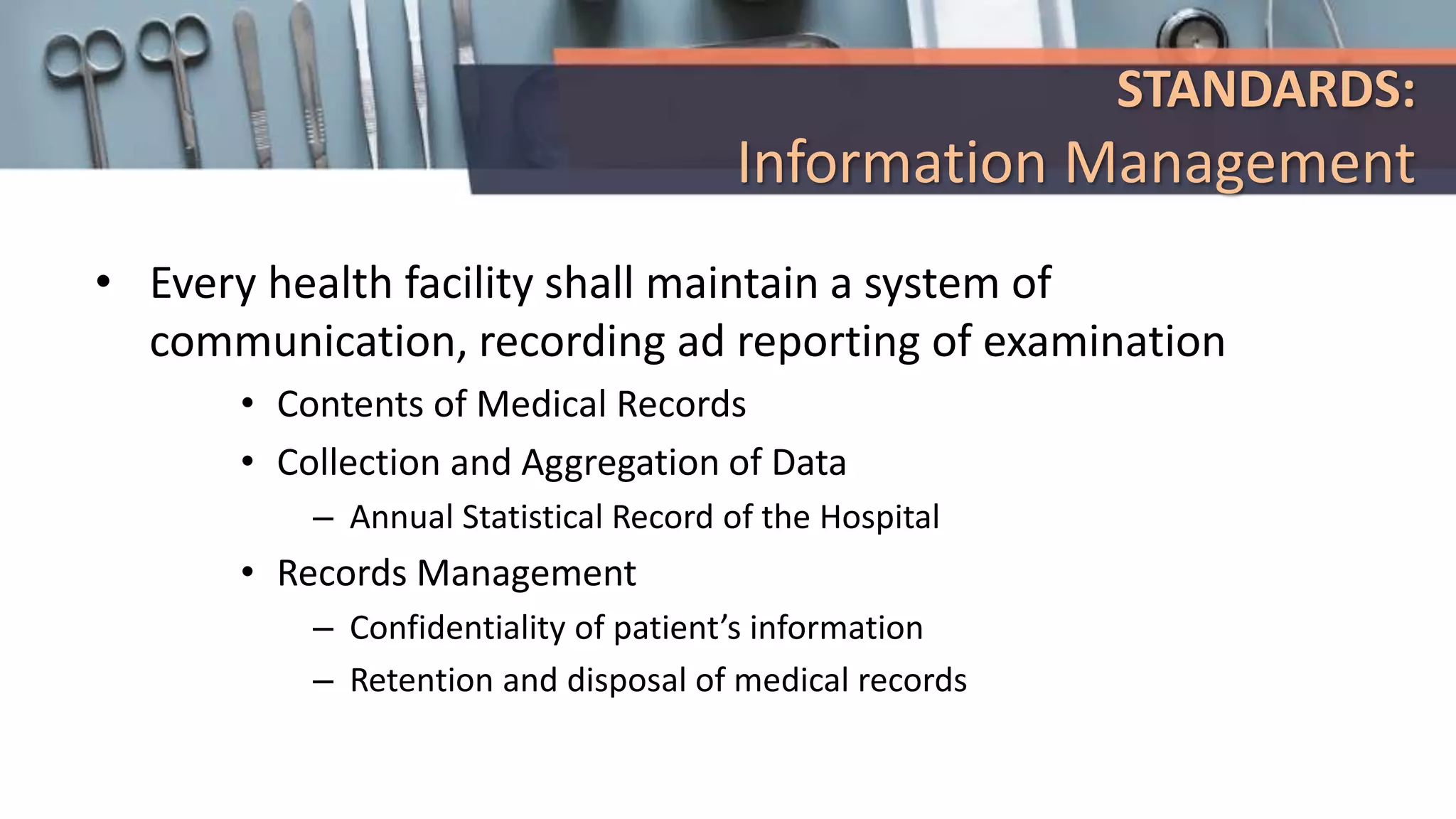 Licenses and standardization of hospitals | PPTX