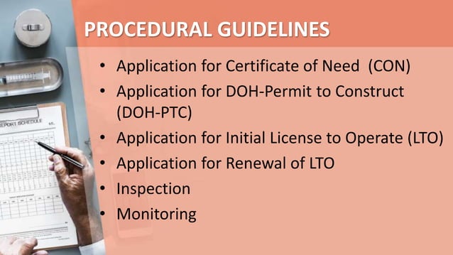 Licenses and standardization of hospitals | PPTX | Healthcare Industry ...
