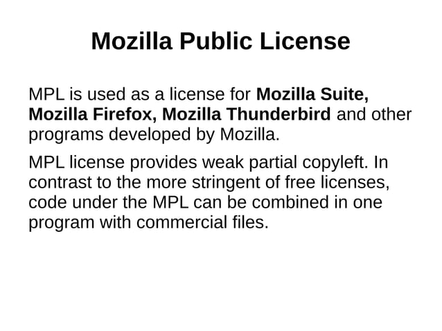 Overview of basic open-source licenses | PPT
