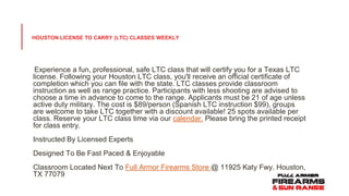 License to carry Full Armor gun range slideshow | PPT