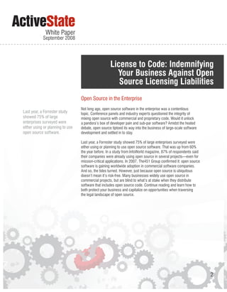 License to Code: Indemnifying Your Business Against Open Source ...