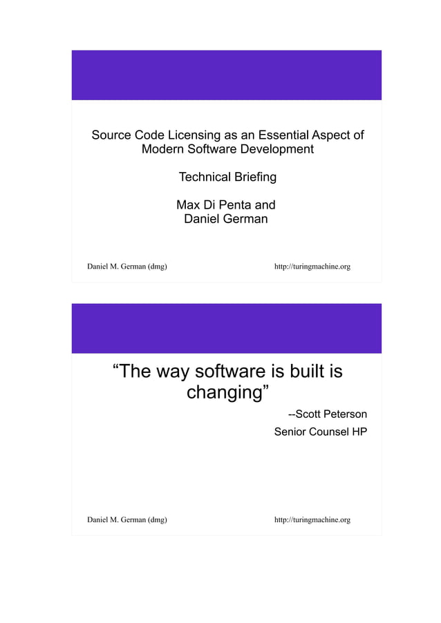 Source Code Licensing as an Essential Aspect of Modern Software Development | PDF
