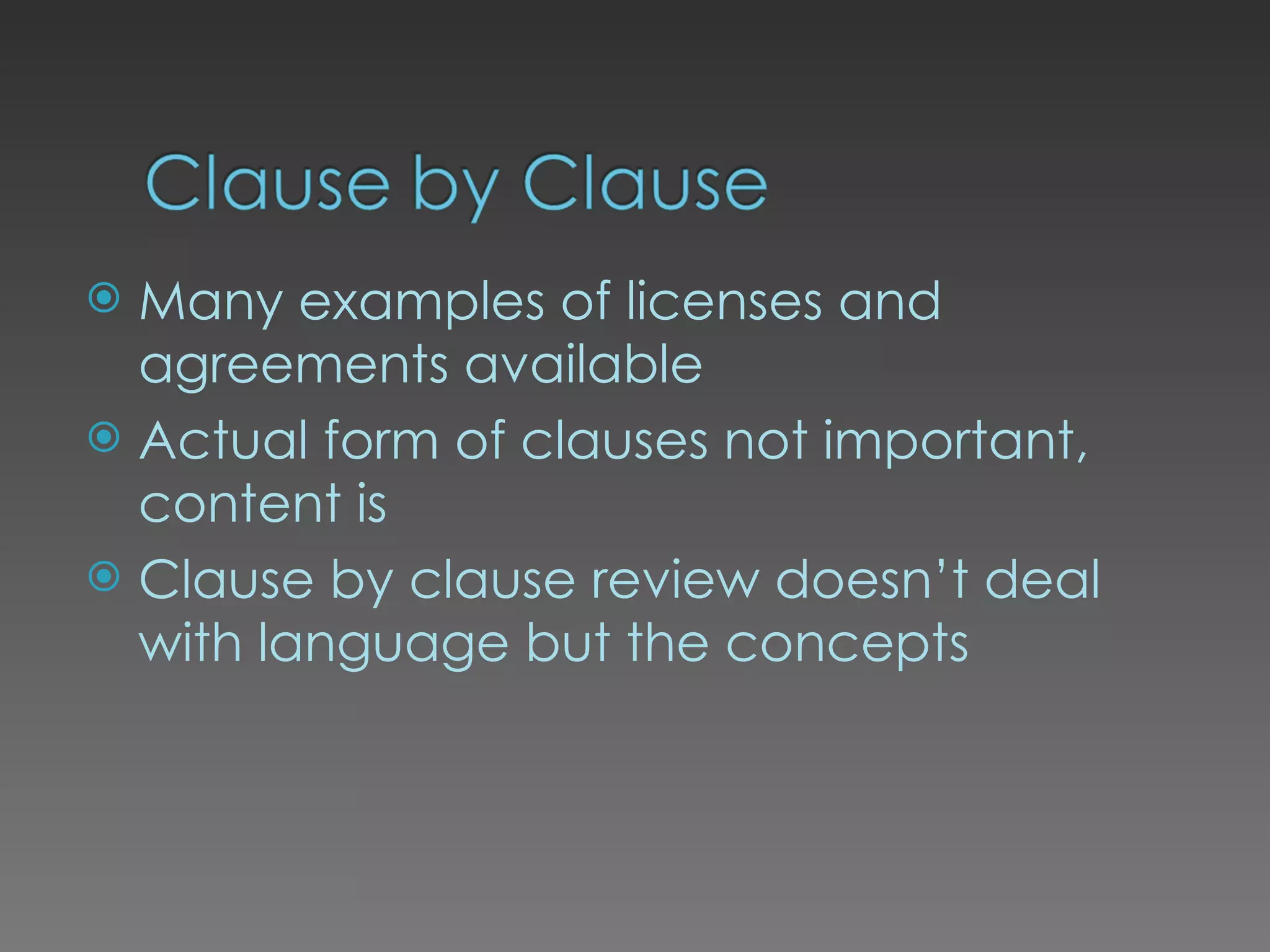 Licensing Agreement Terms | PPS | Law