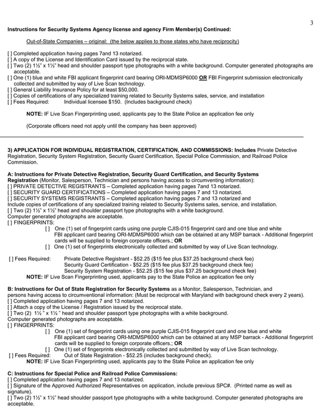 Licensing application | PDF